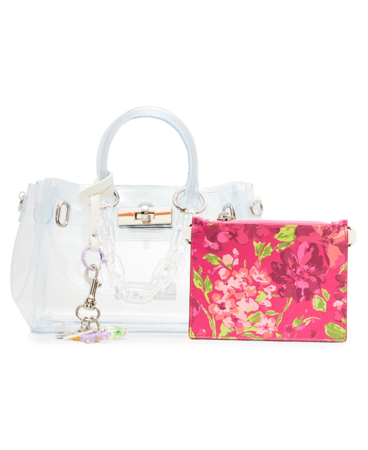 Click here for Steve Madden Bgummy Small Satchel Bag - Clear prices