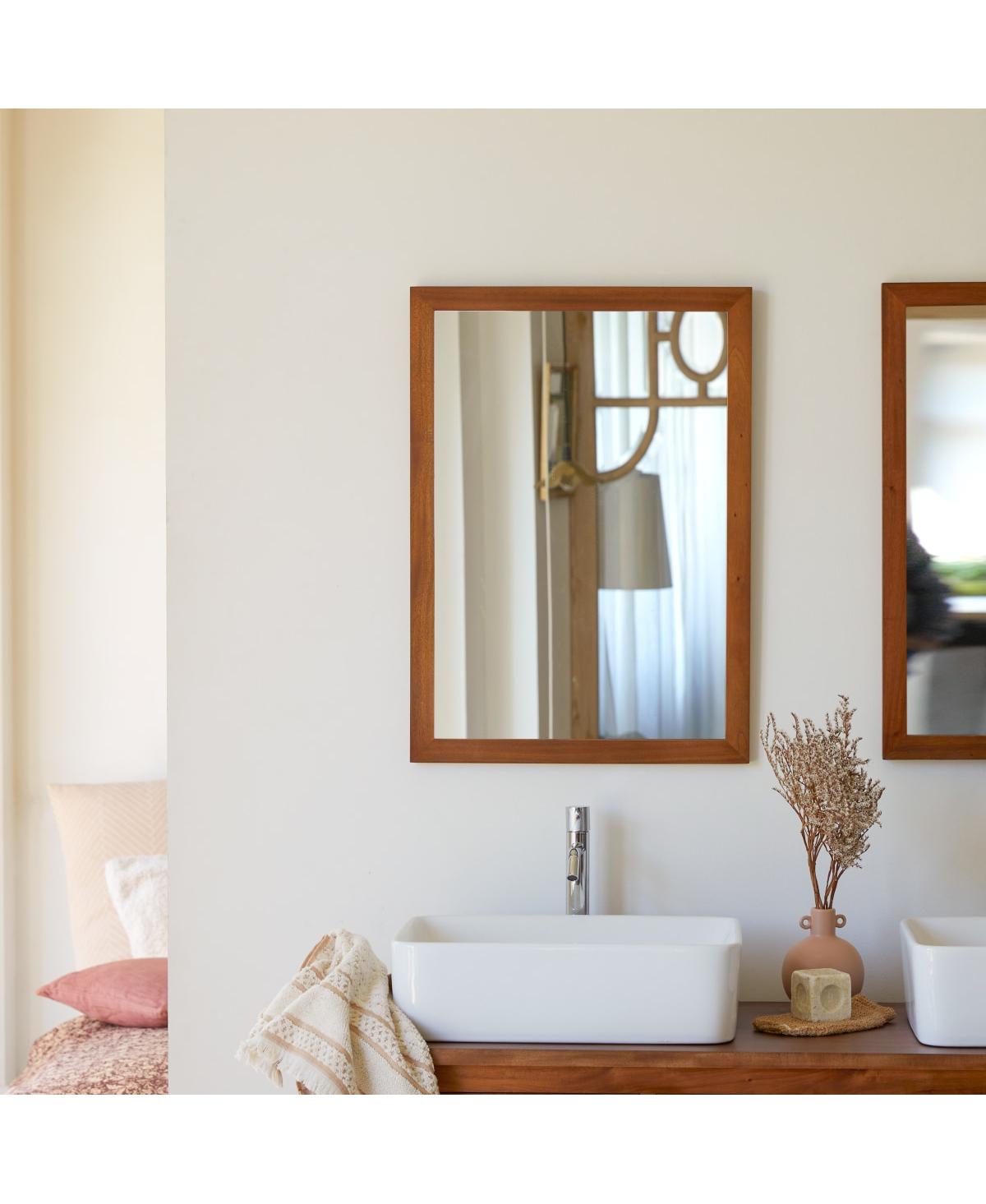 Click here for Tikamoon Loggia acacia-framed mirror 70x50 cm prices