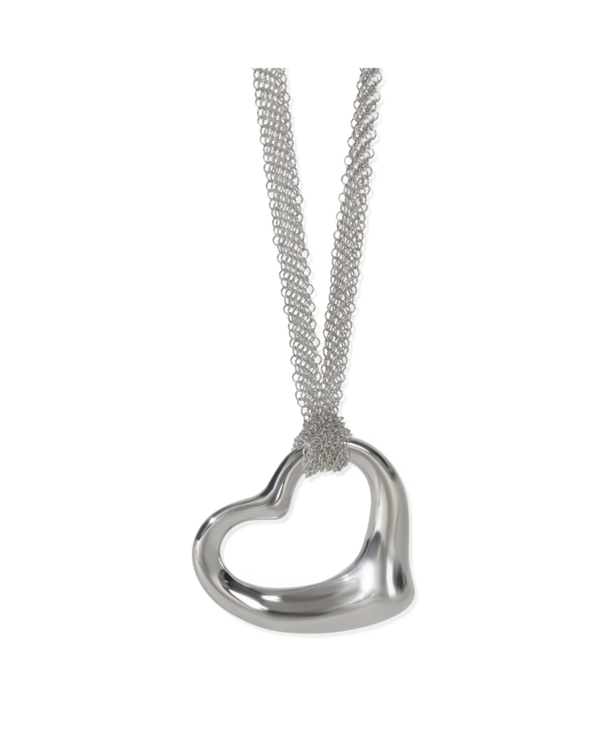 Click here for Pre-Owned Tiffany & Co Sterling Silver Open Heart... prices