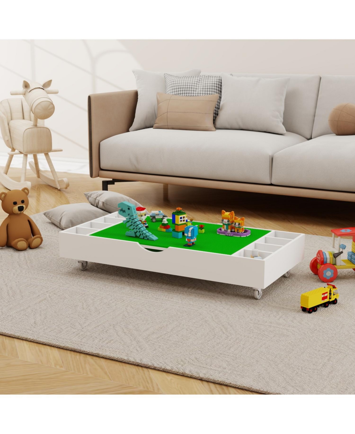 Click here for Streamdale Furniture 2-in-1 Play Table and Toy Org... prices