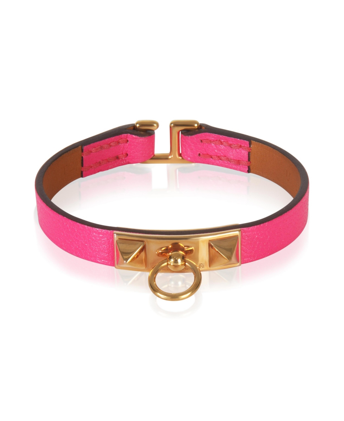 Click here for Pre-Owned Hermes Gold-Plated Mini Rivale Bracelet... prices