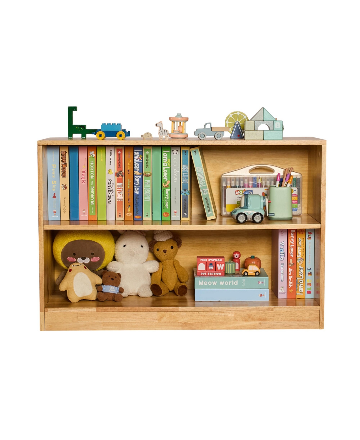 Click here for Rainsken Wooden Toy Storage Organizer  2-Tier Kids... prices