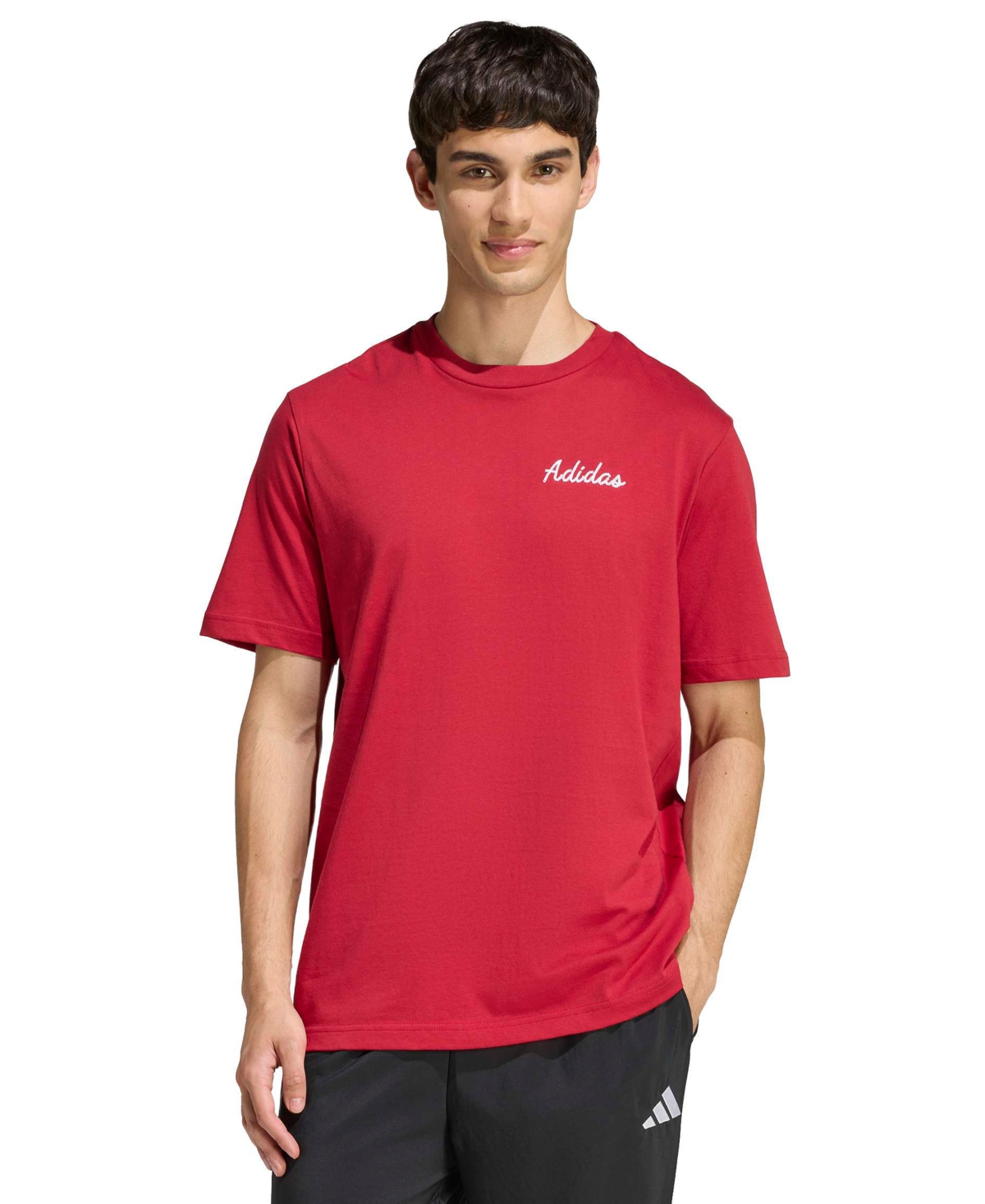 Click here for adidas Mens Graphic Crewneck T-Shirt - Maroon prices