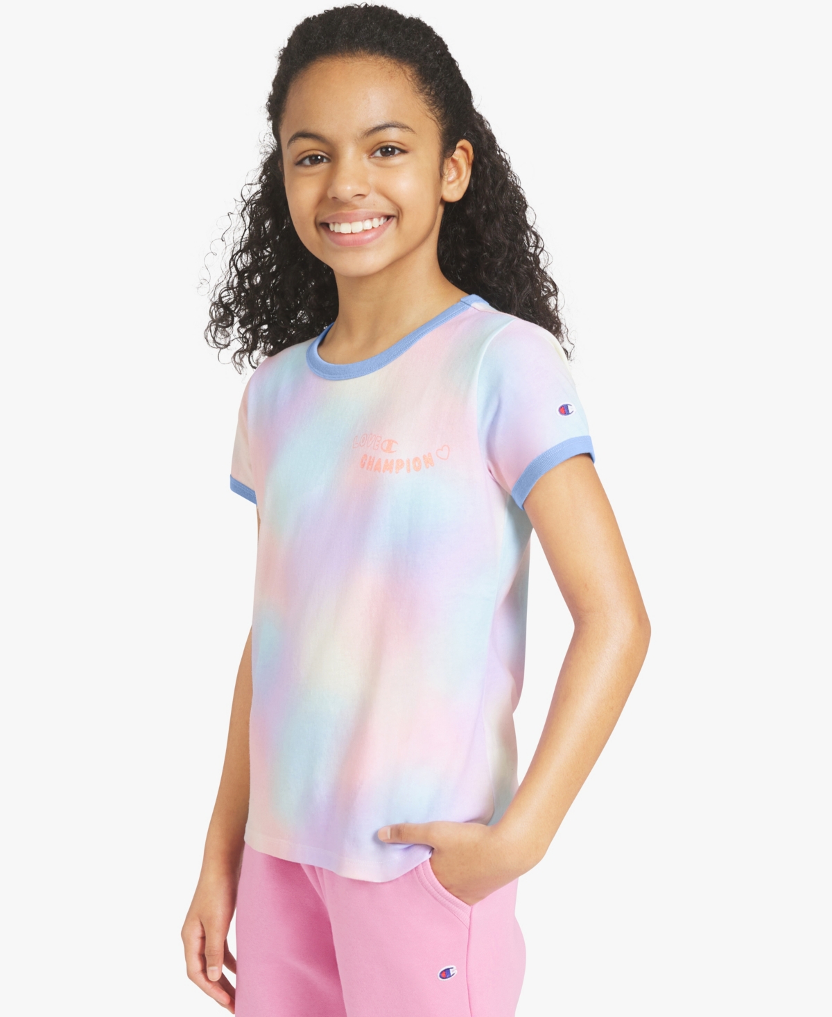 Click here for Champion Girls 7-16 Short-Sleeve T-Shirt - Seashel... prices