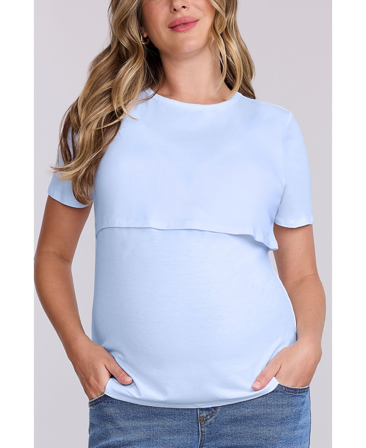 Click here for Motherhood Maternity Womens Crewneck Short Sleeve... prices
