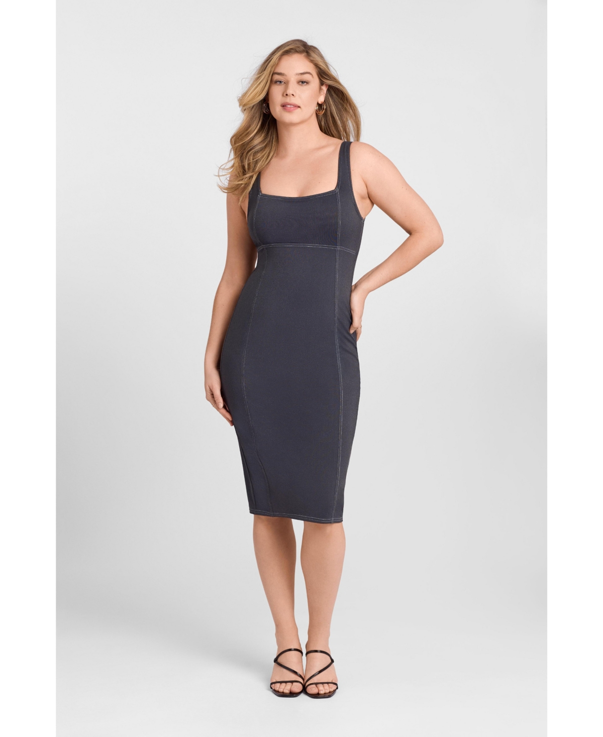 Click here for S3 Apparel Womens Denim Square Neck Sculpting Tank... prices