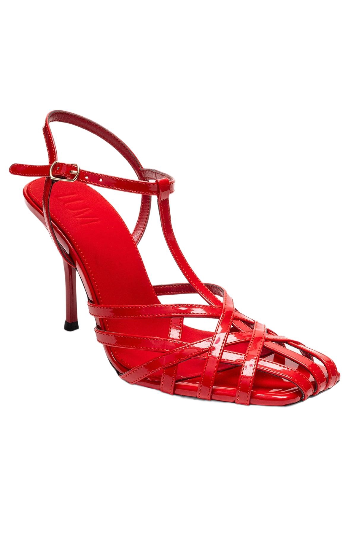 Click here for Prologue Shoes Womens Allos Stiletto Sandal - Red prices