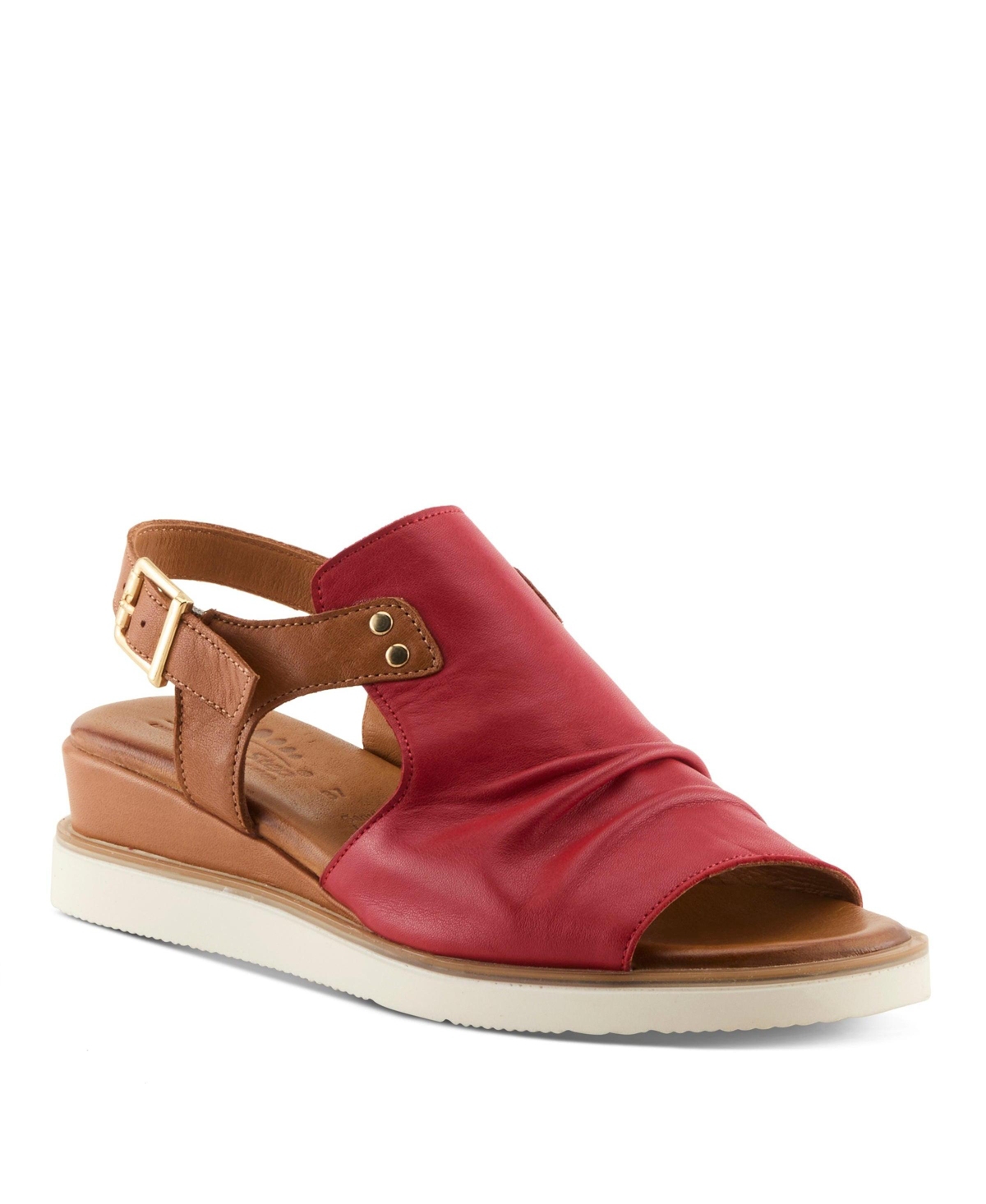 Click here for Spring Step Womens Locals Sandal - Red multi prices