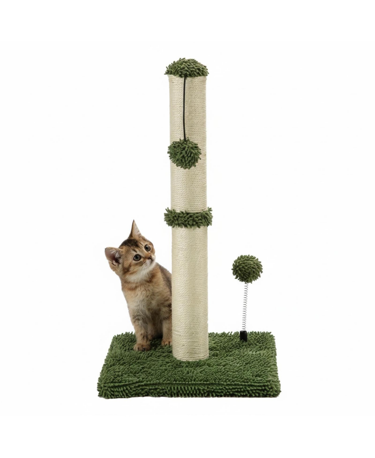 Click here for Aronkl 34" Tall Cat Scratcher Sisal Post Tree... prices