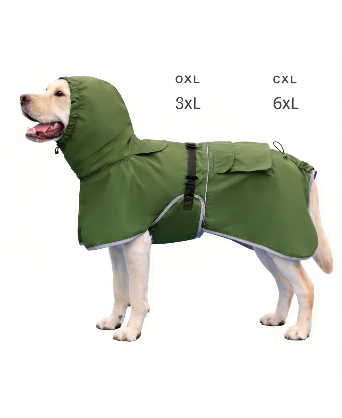 Click here for Aronkl Adjustable Waterproof Dog Raincoat with Ref... prices