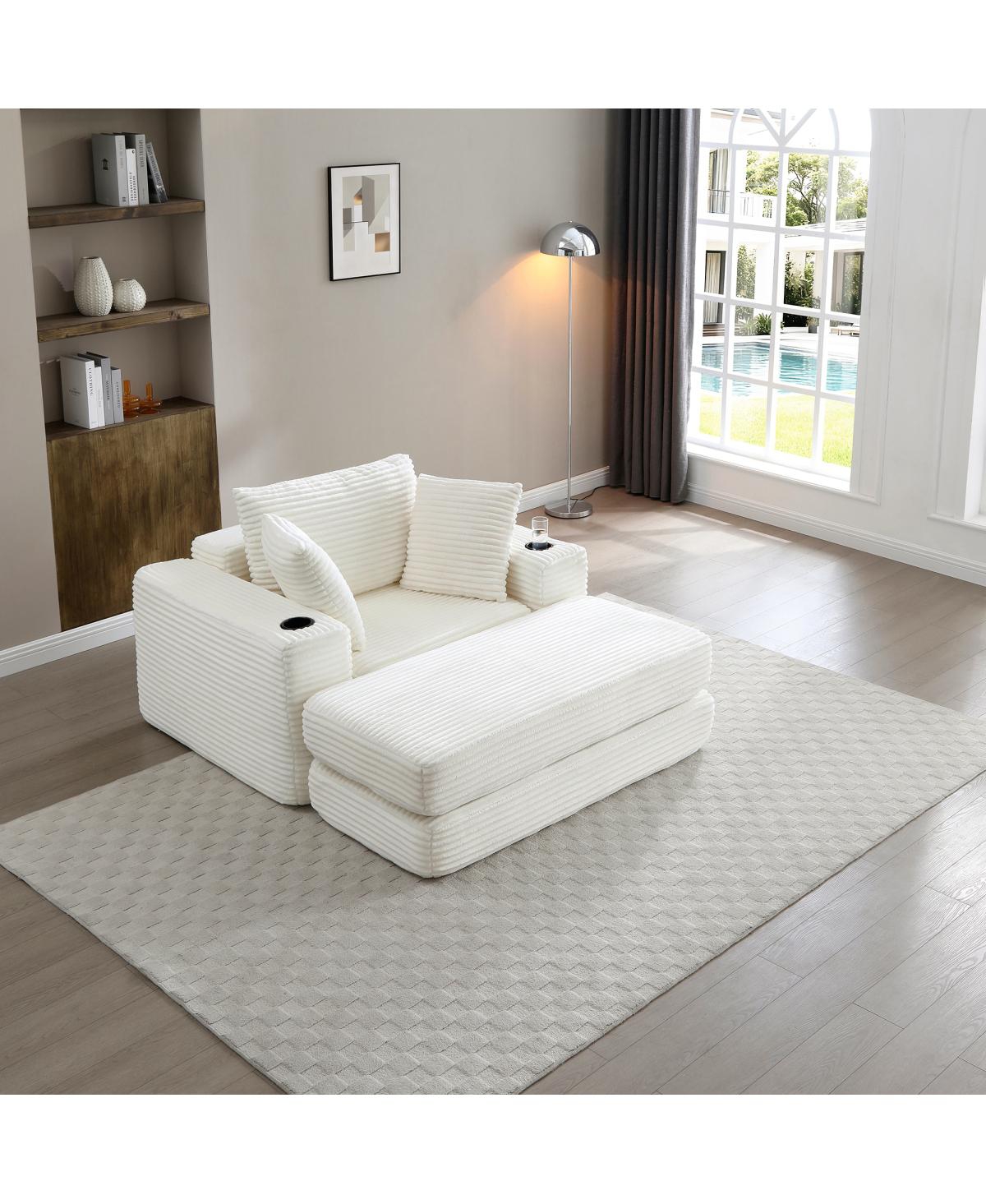 Click here for Streamdale Furniture 52.4" Oversized Corduroy... prices