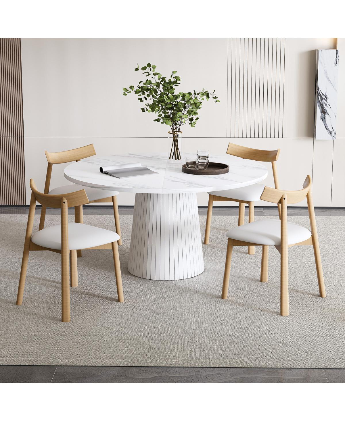 Click here for Streamdale Furniture Round Farmhouse Dining Table... prices