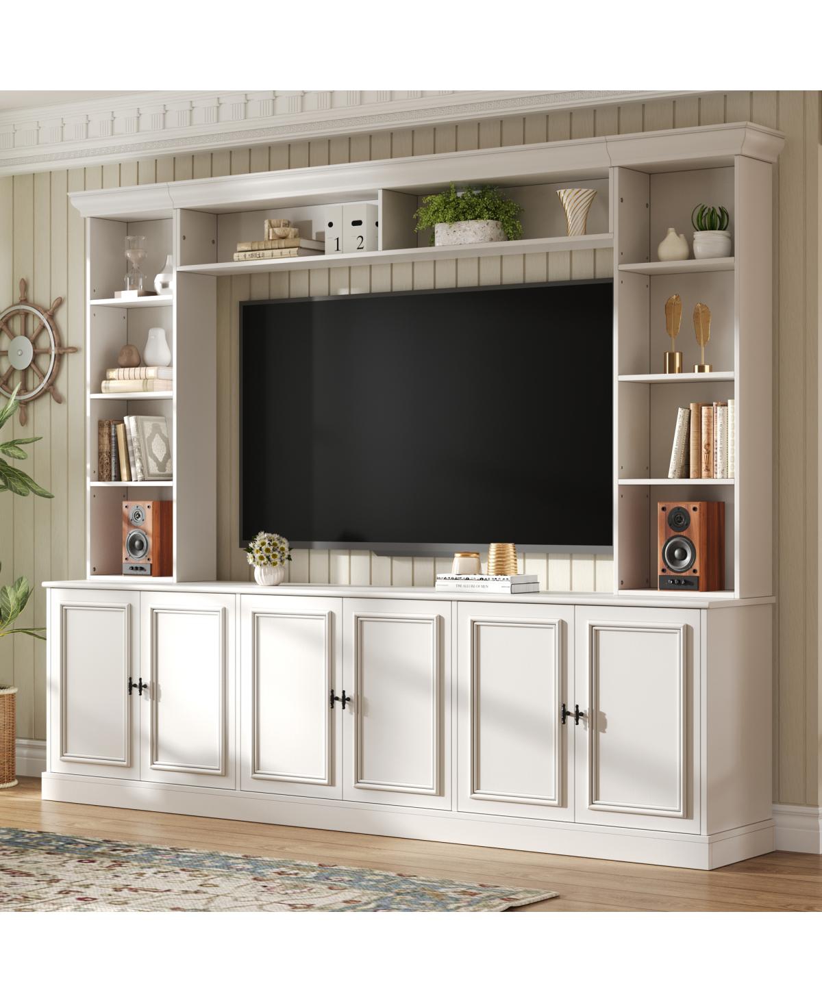 Click here for Streamdale Furniture 97.4"W 4-Piece Wall Unit... prices
