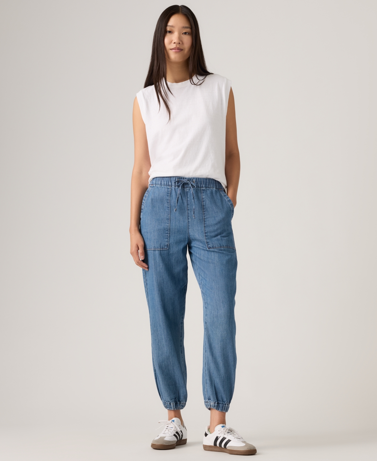 Click here for Levis Womens Essential Mid-Rise Jogger Pants - Goi... prices