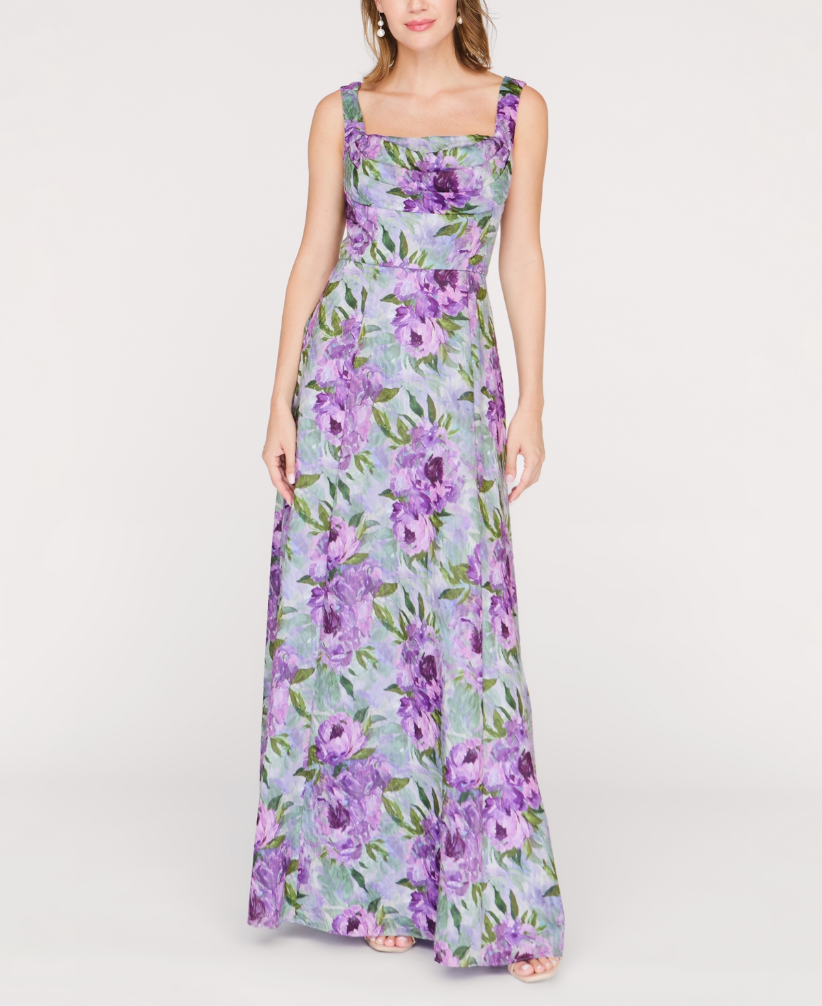 Click here for Js Collections Womens Jordana Square Neck A-Line G... prices