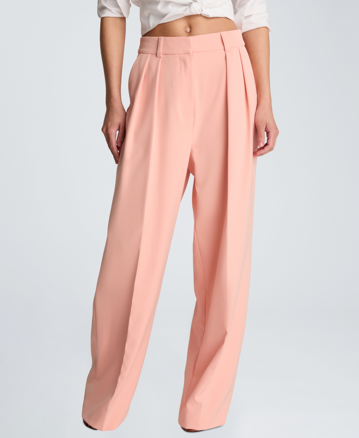 Click here for Kenneth Cole Womens Fly-Front Double Pleated Pants... prices