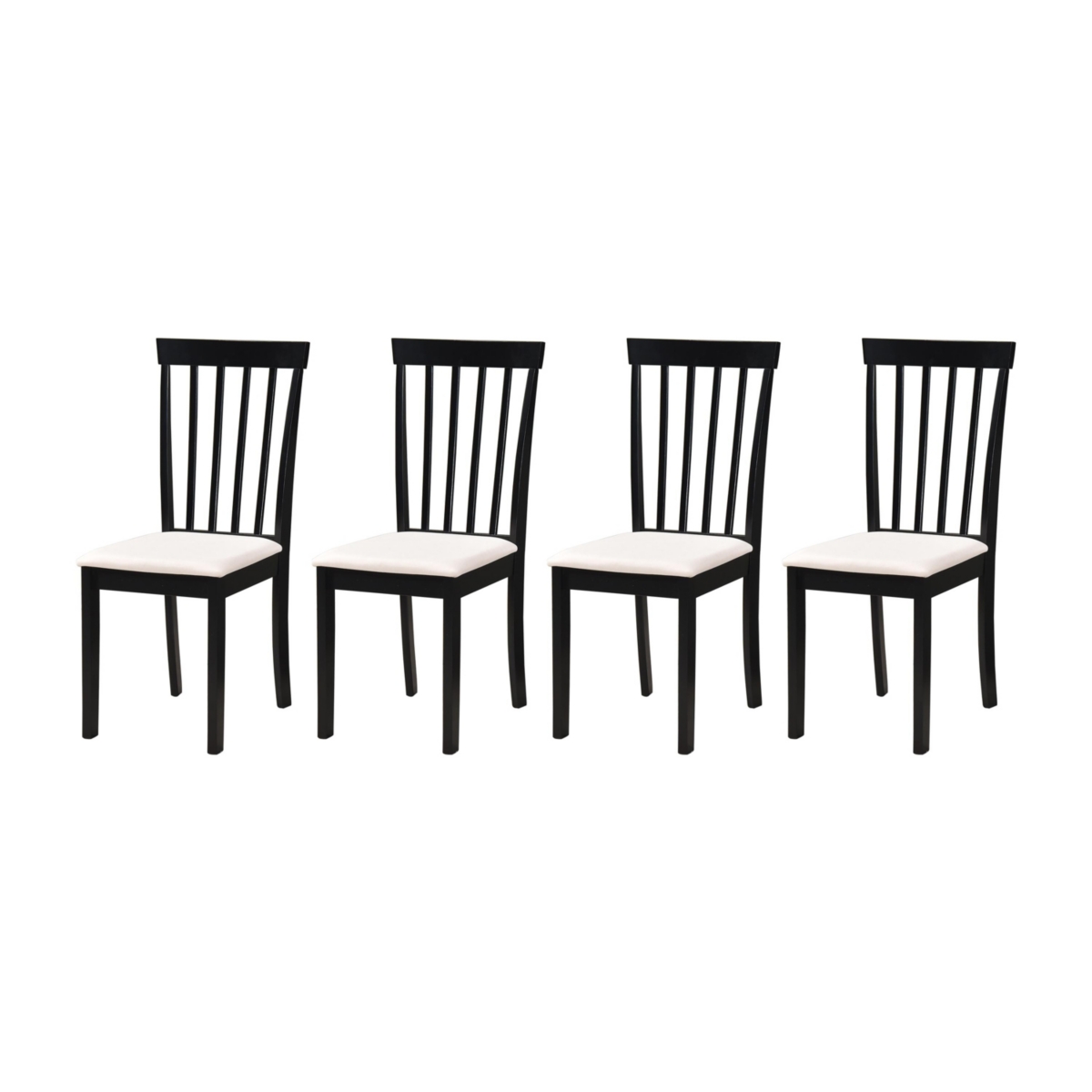 Click here for Kings Brand Furniture Set of 4 Dining Chairs - Bla... prices