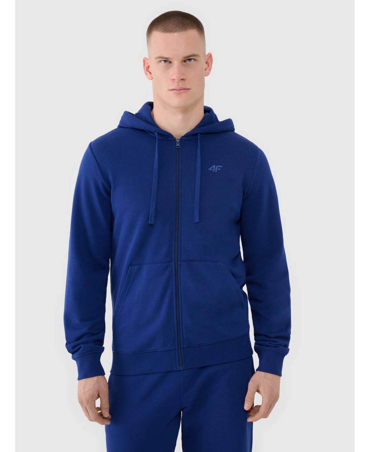 Click here for 4F Mens Men s Zip-Up Sweatshirt With A Hood - Navy prices
