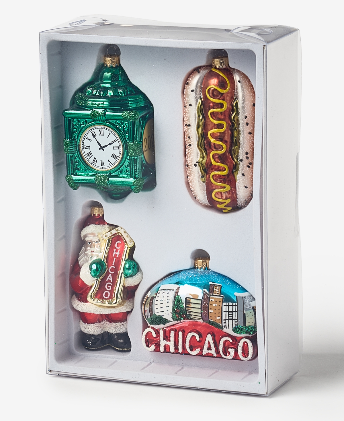 Click here for Holiday Lane Heritage Chicago Glass Figural Orname... prices