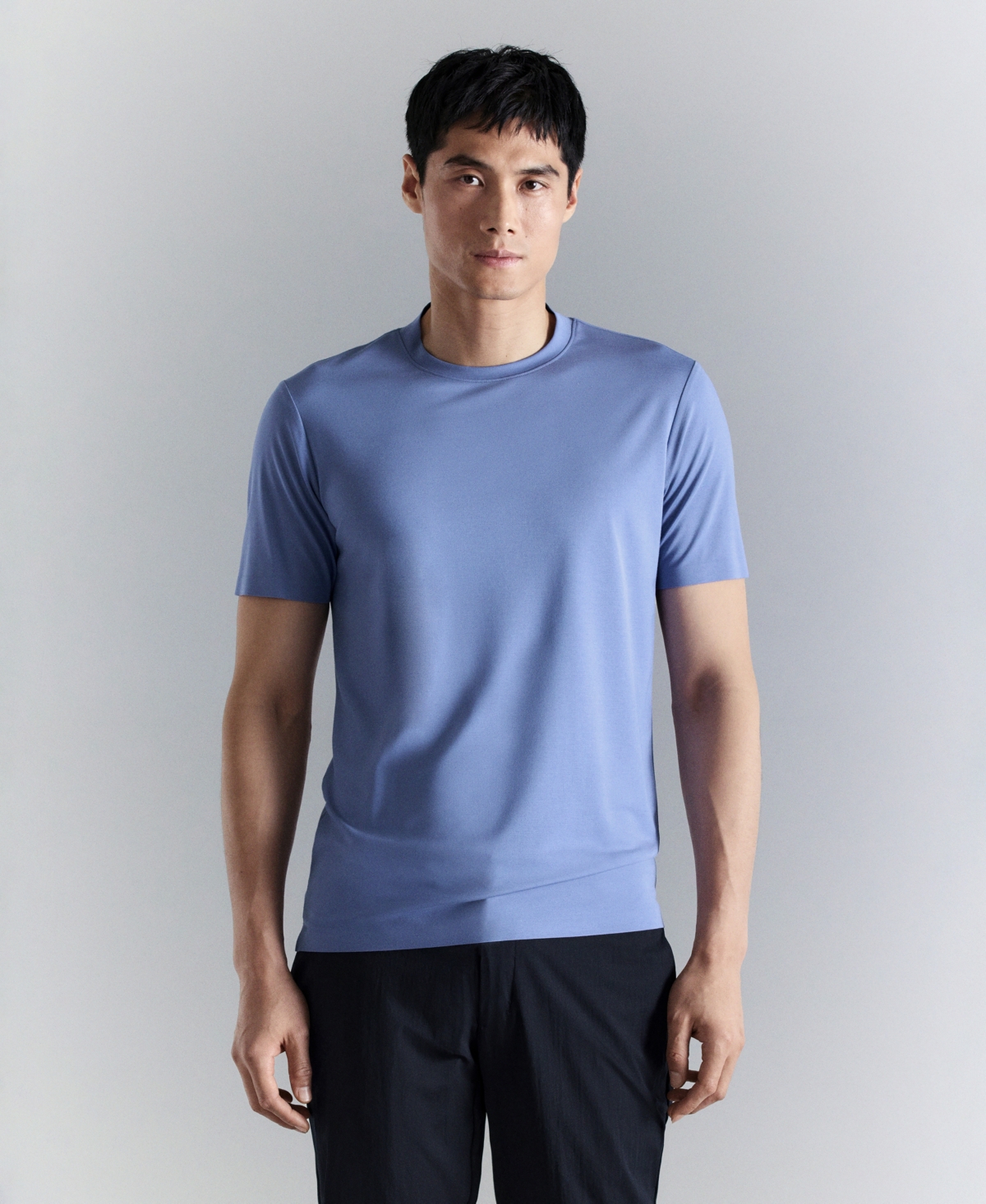 Click here for Mango Mens Slim-Fit Comfort Stretch T-Shirt - Chin... prices