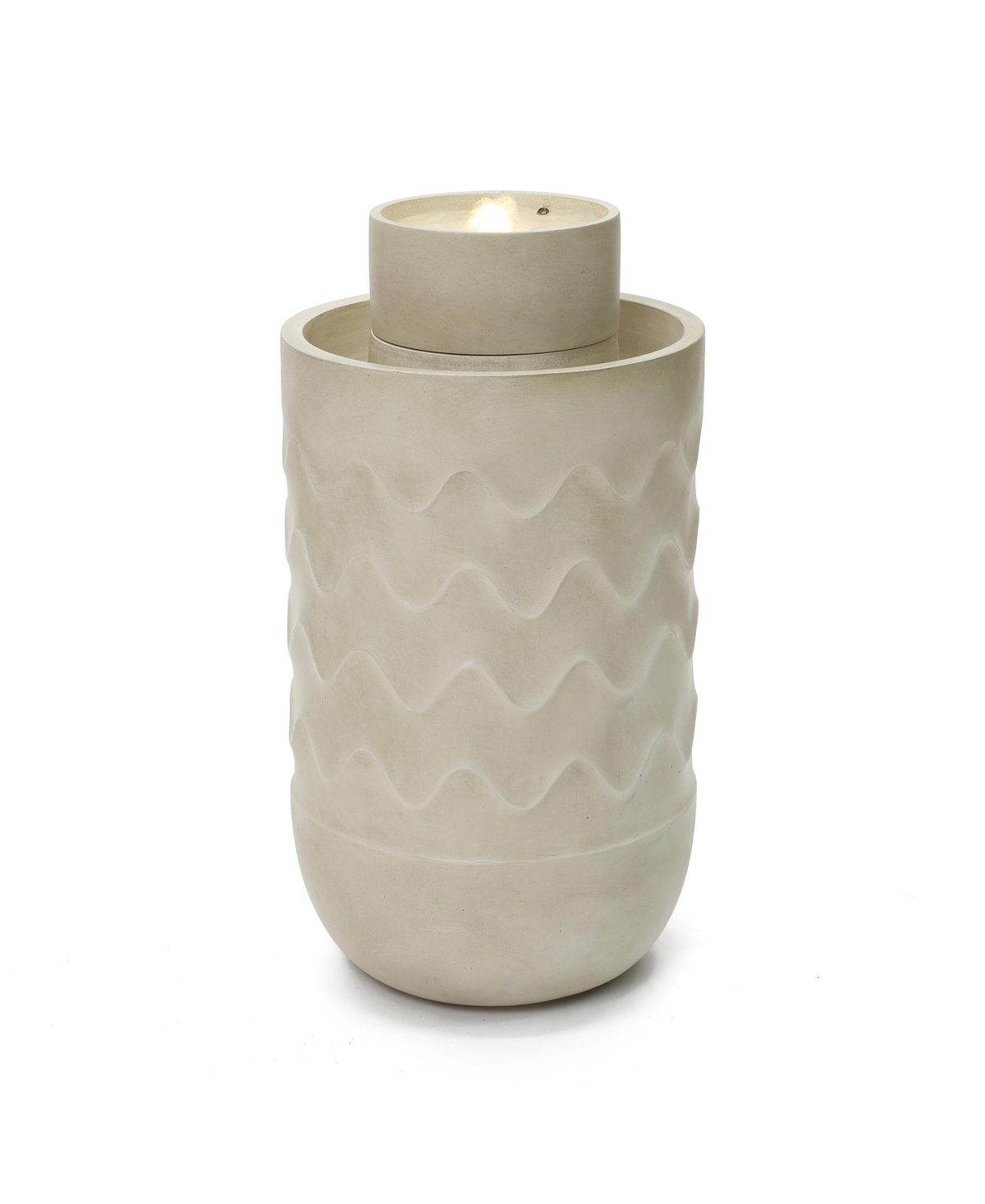 Click here for LuxenHome Outdoor Lighted Polyresin Fountain with... prices