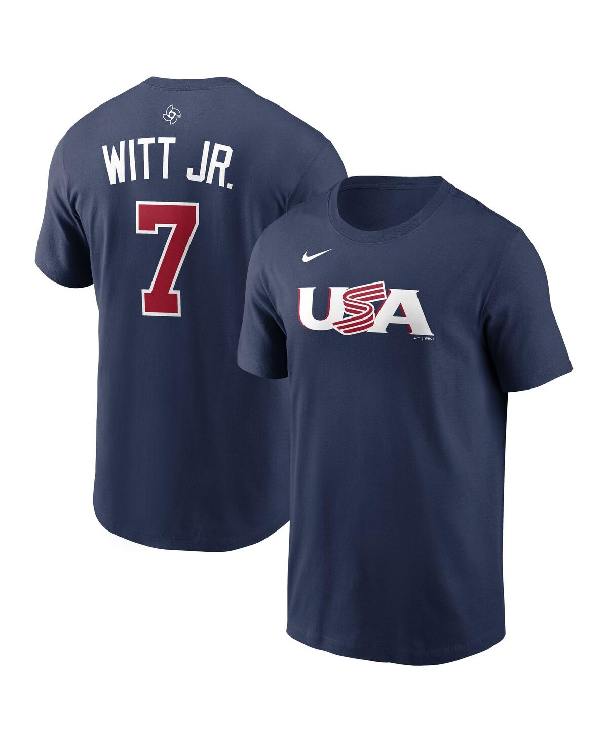 Click here for Nike Mens Bobby Witt Jr. Navy Usa Baseball 2026 Wo... prices