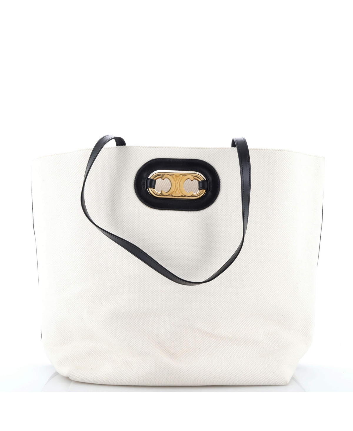 Click here for Pre-Owned Celine Cabas Maillon Triomphe Bag Canvas... prices