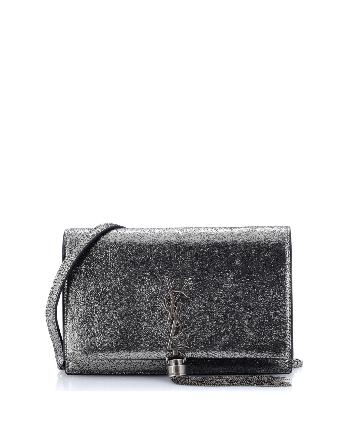 Click here for Pre-Owned Saint Laurent Classic Monogram Tassel Ch... prices