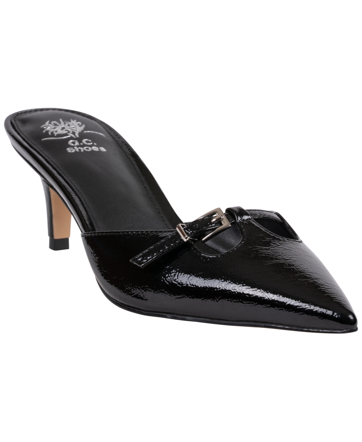 Click here for Gc Shoes Womens Simone Patent Kitten Heel Pumps -... prices