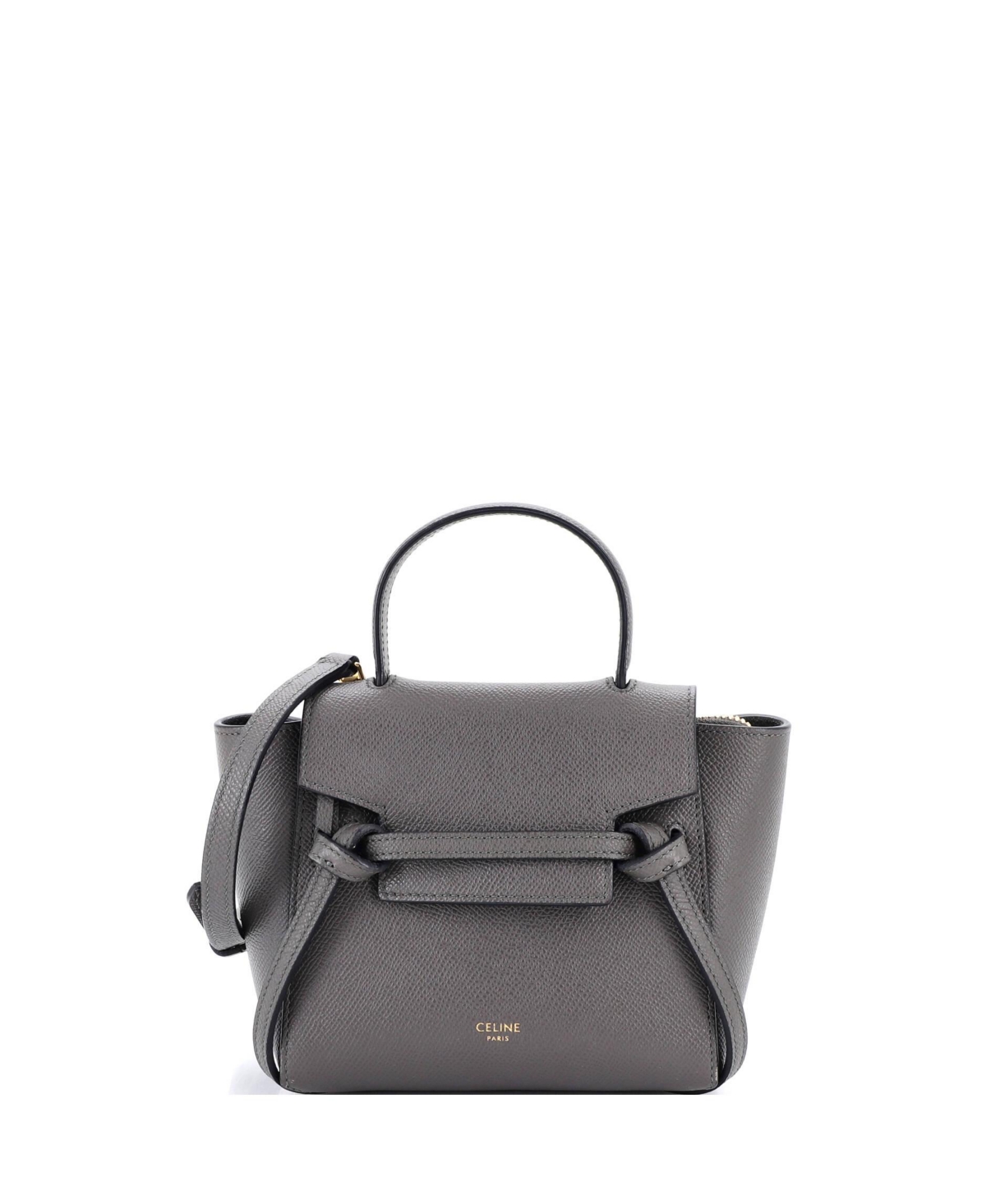 Click here for Pre-Owned Celine Pico Belt Bag Textured Leather -... prices