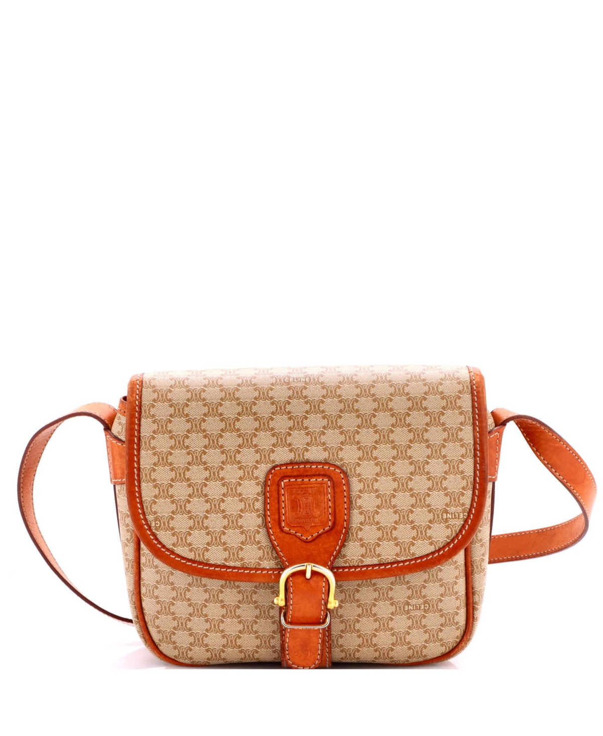 Click here for Pre-Owned Celine Small Vintage Saddle Flap Shoulde... prices