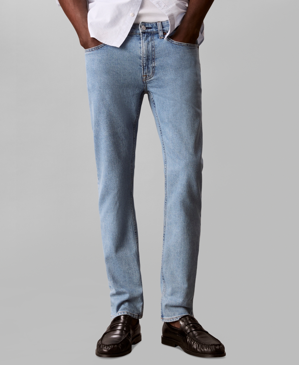 Click here for Calvin Klein Mens Slim-Fit Stretch Denim Jeans - A... prices