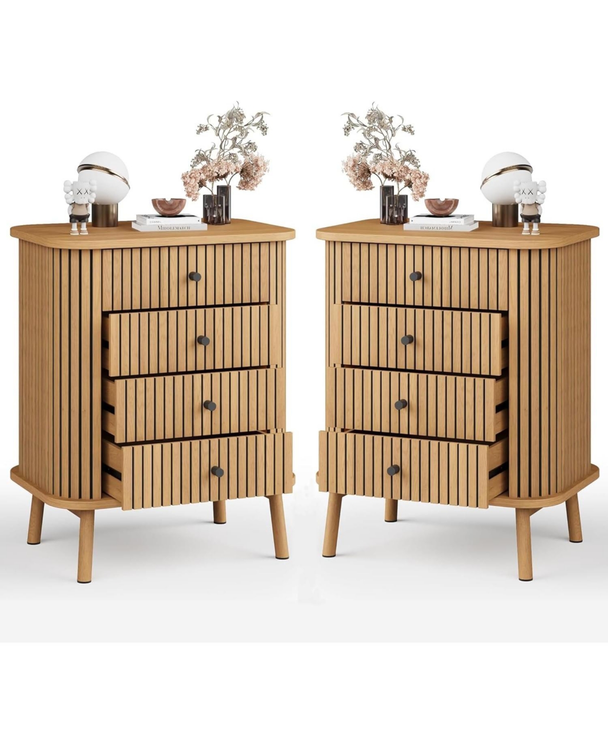 Click here for gaomon 4 Drawer Dressers Set of 2  Chest of Drawer... prices