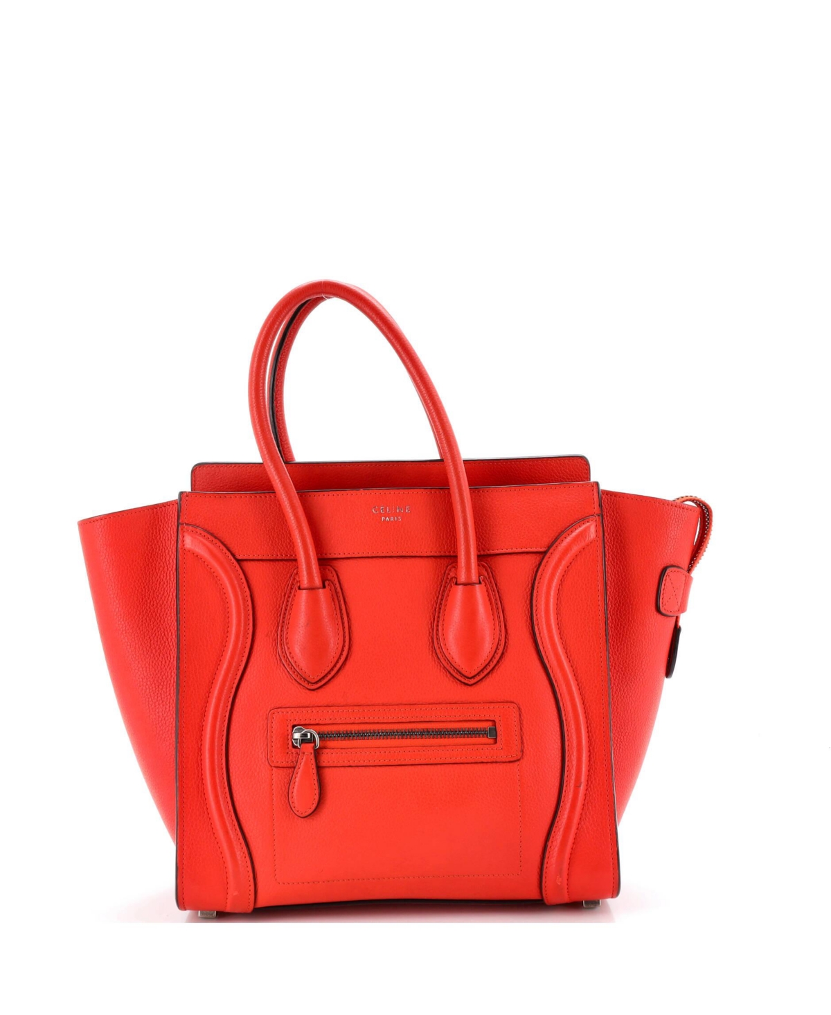 Click here for Pre-Owned Celine Micro Luggage Bag Grainy Leather... prices