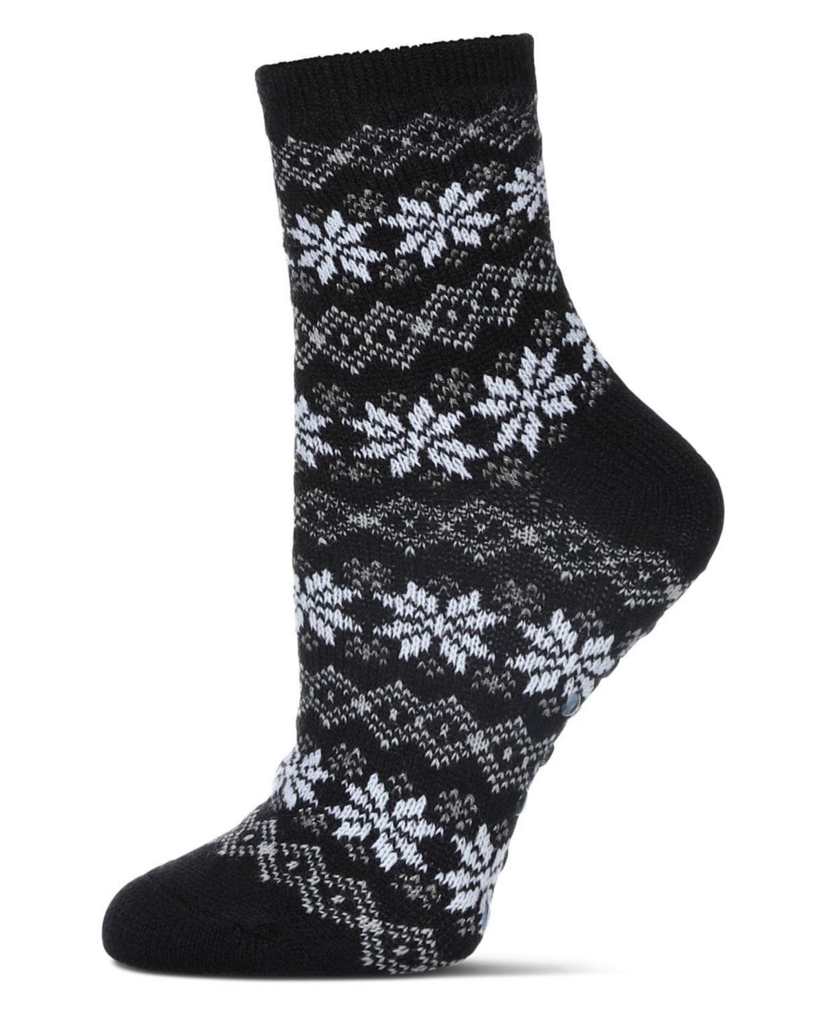 Click here for MeMoi Womens Snowflakes Plush Cabin Socks - Black prices