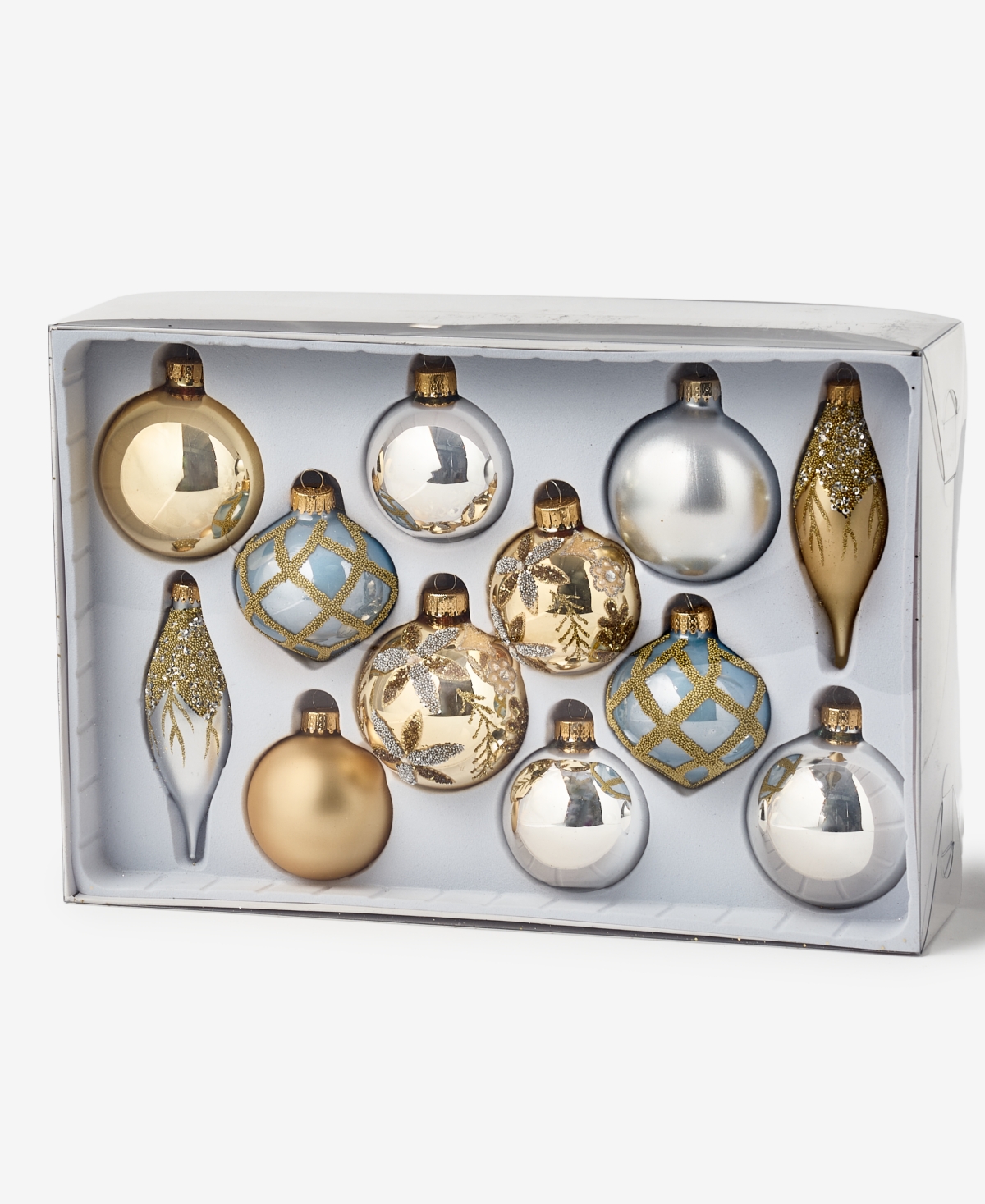 Click here for Holiday Lane Opulence Glass Gold-Tone  Silver-Tone... prices