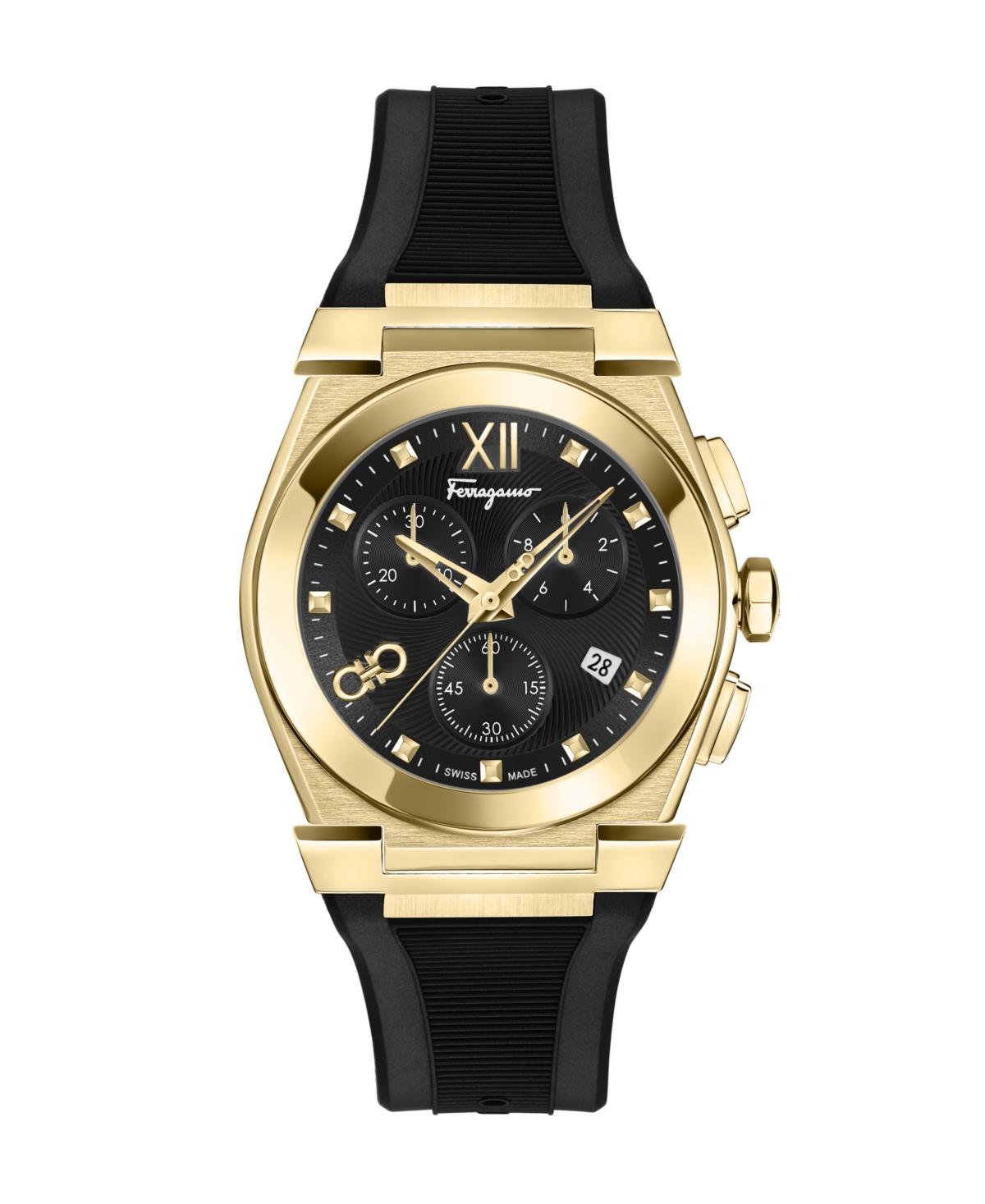 Click here for Ferragamo Mens Ip Yellow Gold Stainless Steel Brac... prices