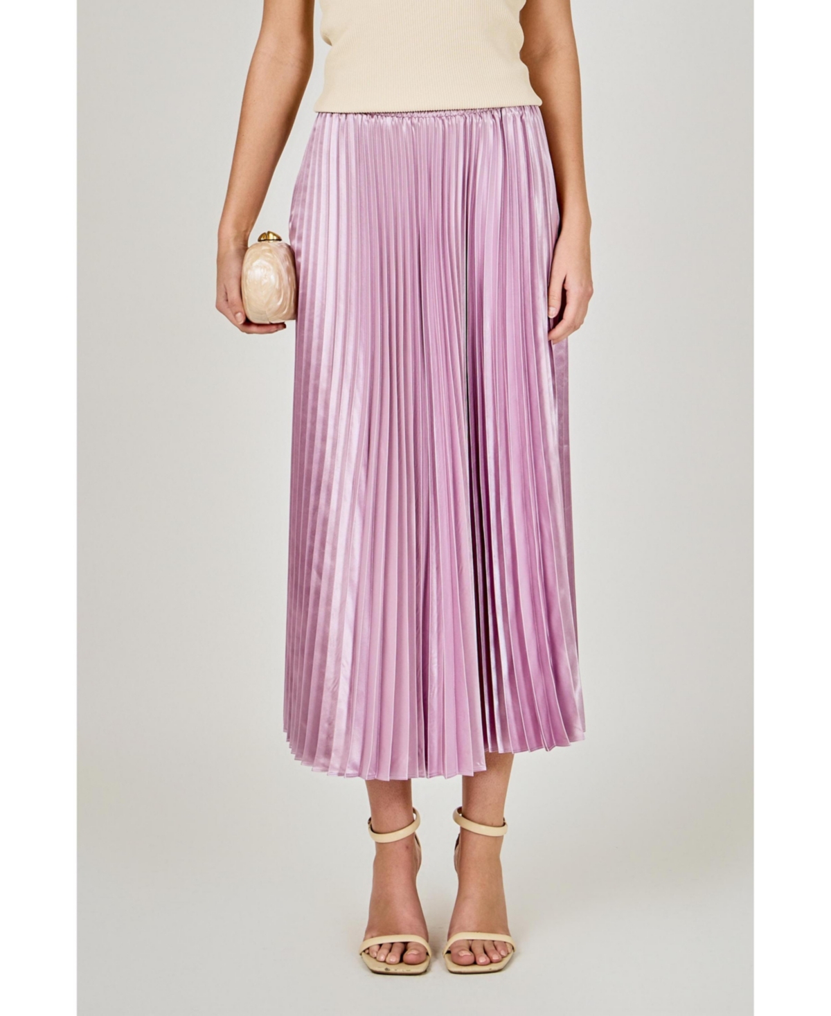Click here for endless rose Womens Sunburst Pleated Skirt - Lilac prices