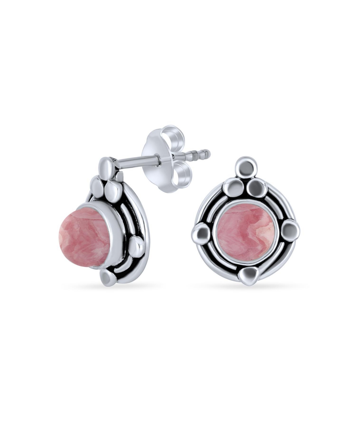 Click here for Bling Jewelry Ornate Bezel Set Gemstone Pink Rhodo... prices
