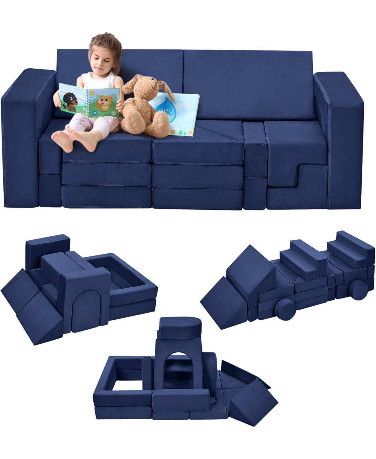 Click here for gaomon 22-Piece Modular Kids Play Couch  Convertib... prices