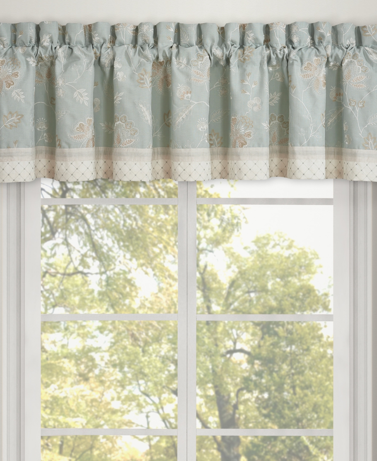 Click here for J Queen New York Garden View Straight Window Valan... prices