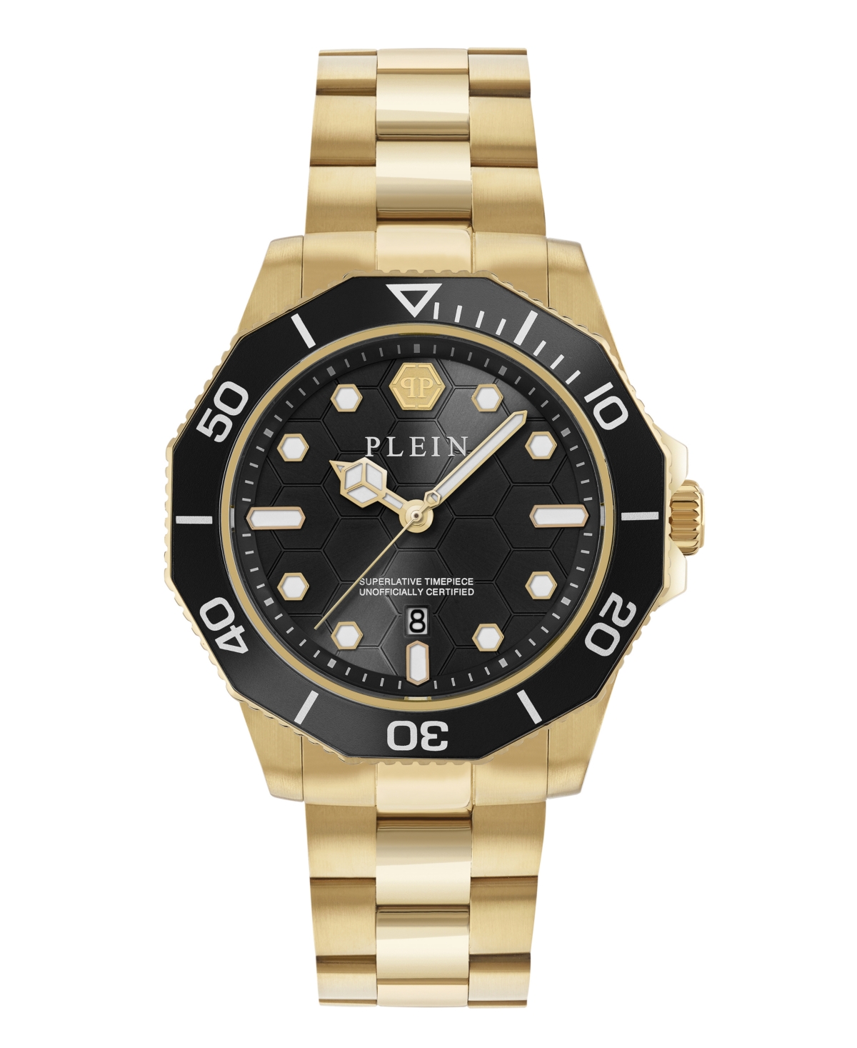 Click here for Philipp Plein Mens Aquastorm Ip Yellow Gold Stainl... prices