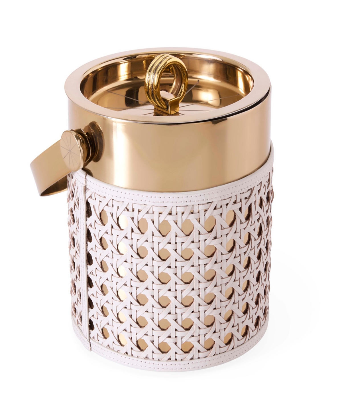 Click here for Jonathan Adler Basketweave 55 oz. Ice Bucket - Gol... prices