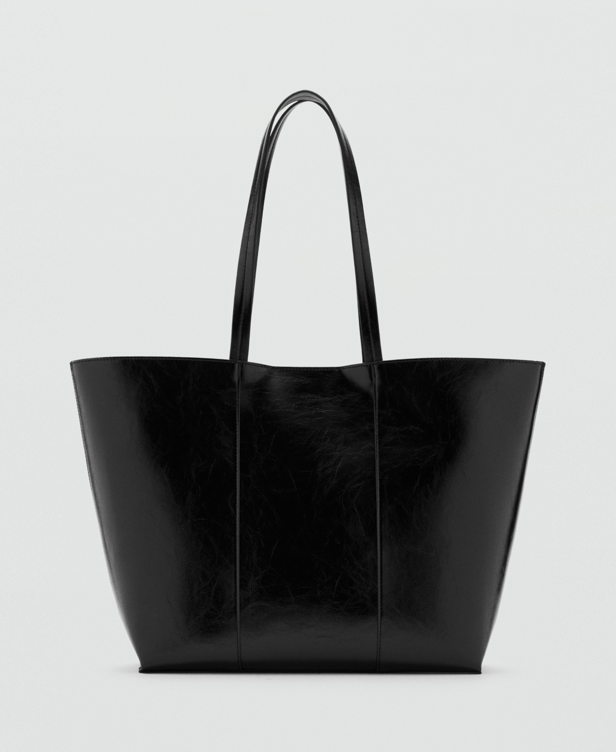 Click here for Mango Womens Large Shopper Bag - Black prices