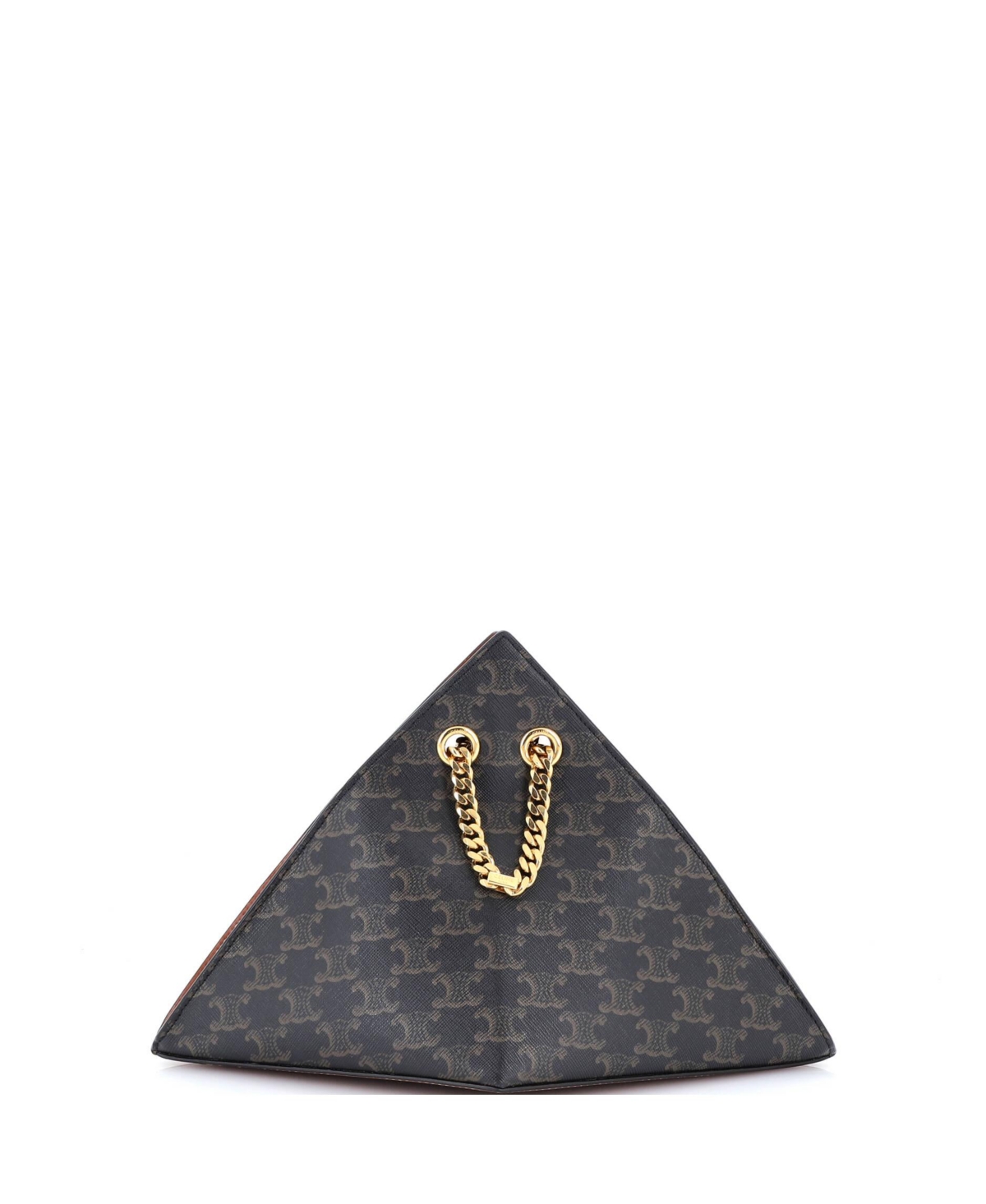 Click here for Pre-Owned Celine Pyramid Chain Shoulder Bag Triomp... prices