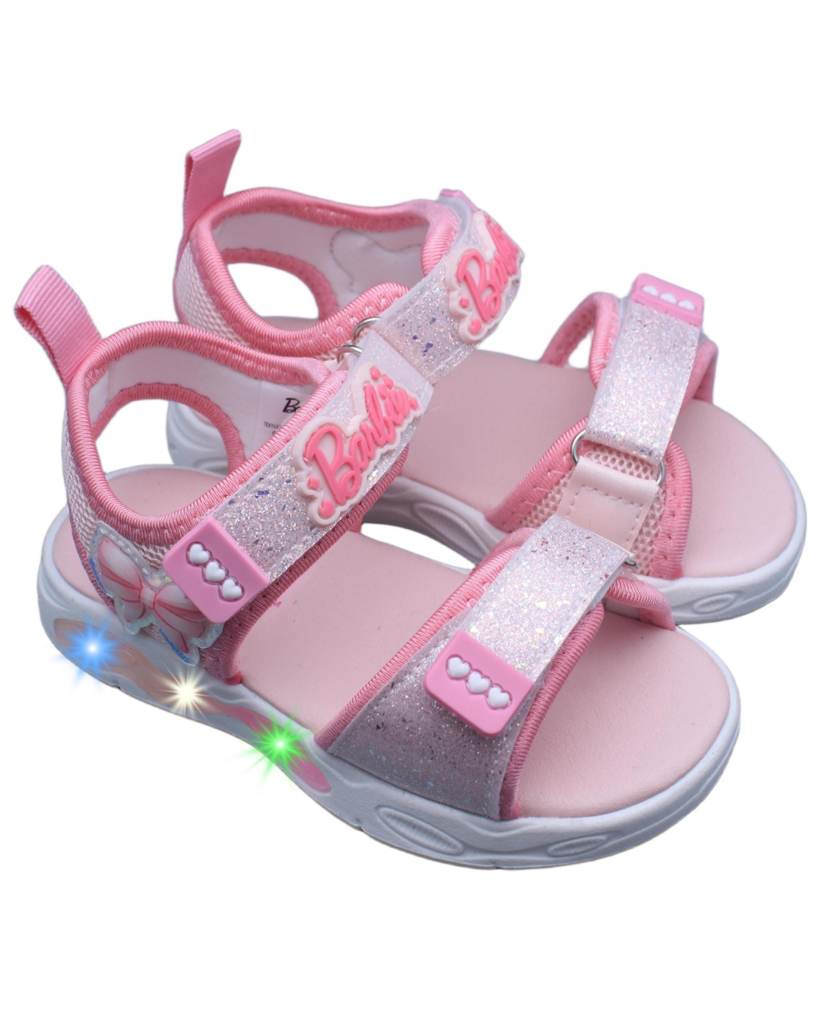 Click here for Barbie Toddler Light-Up Sandals - Light pink bow prices