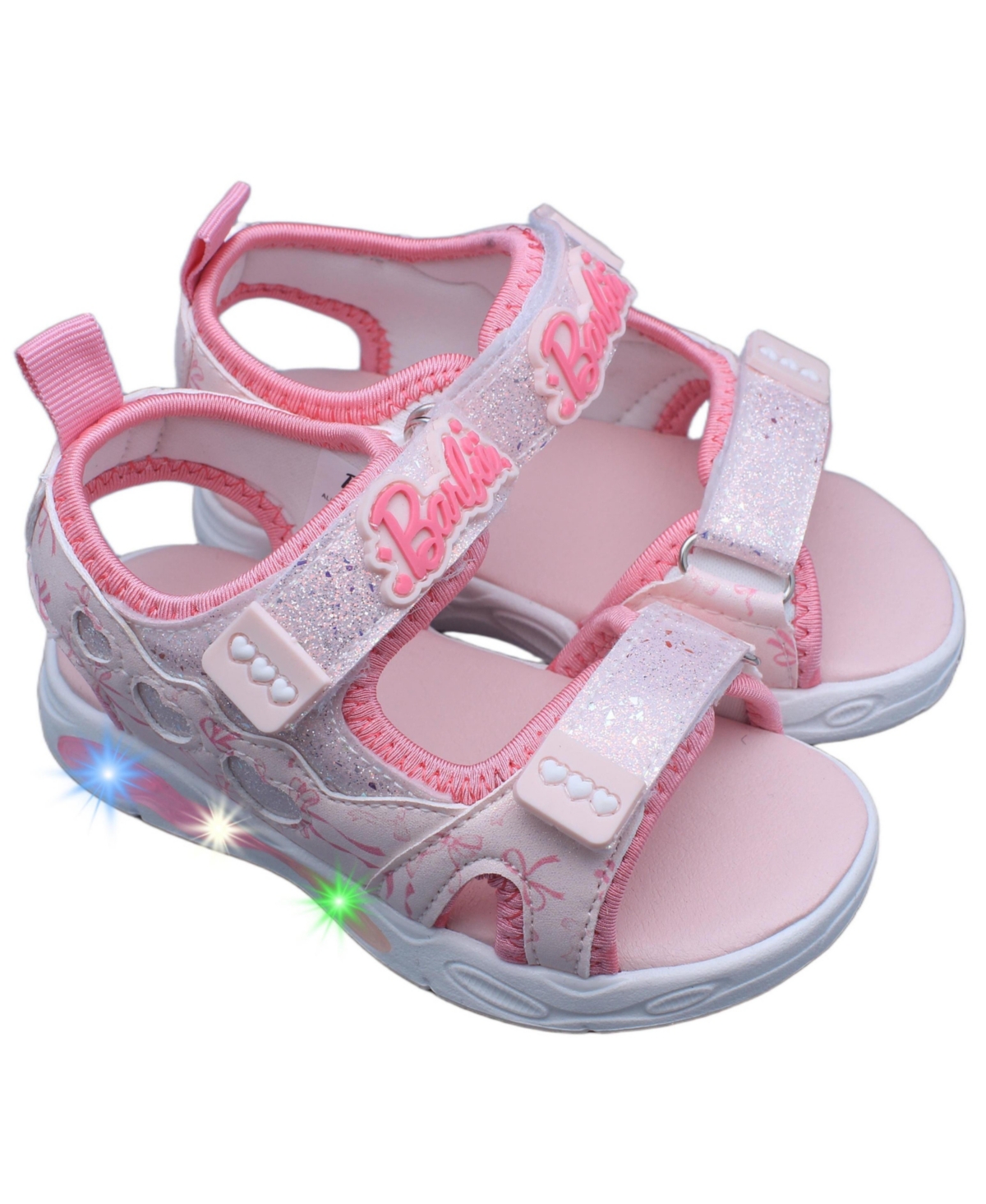 Click here for Barbie Toddler Light-Up Sandals - Light pink heart prices
