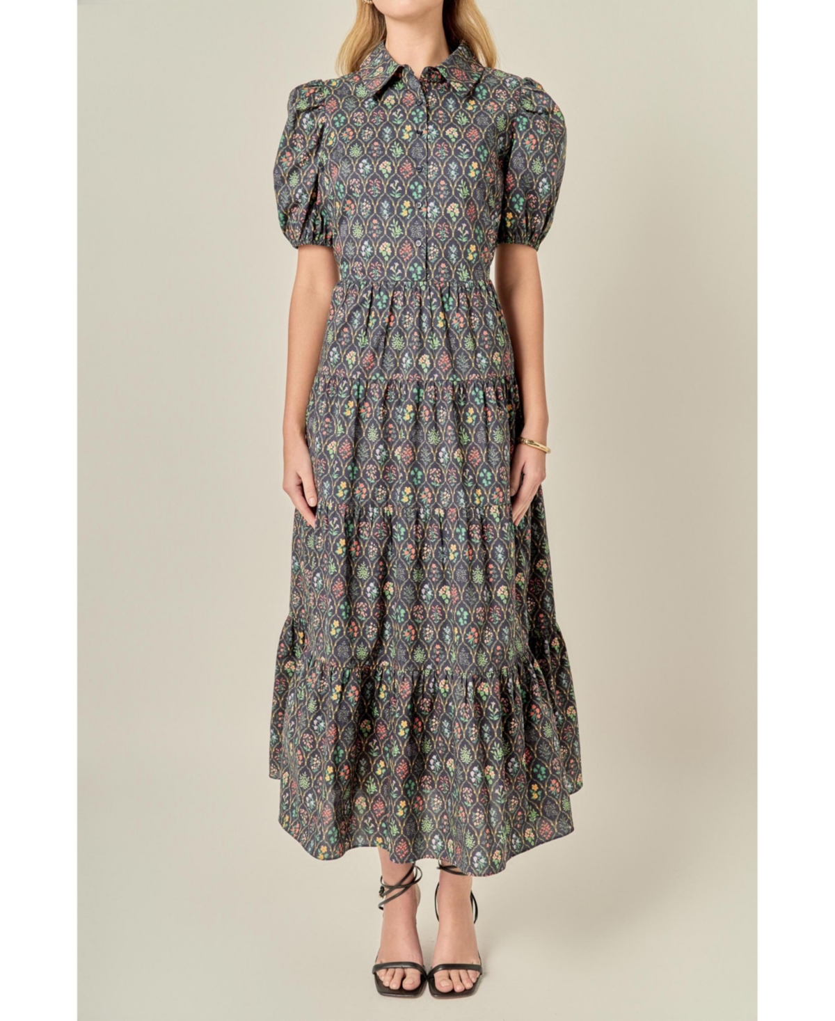 Click here for English Factory Womens Print Button Up Maxi Dress... prices