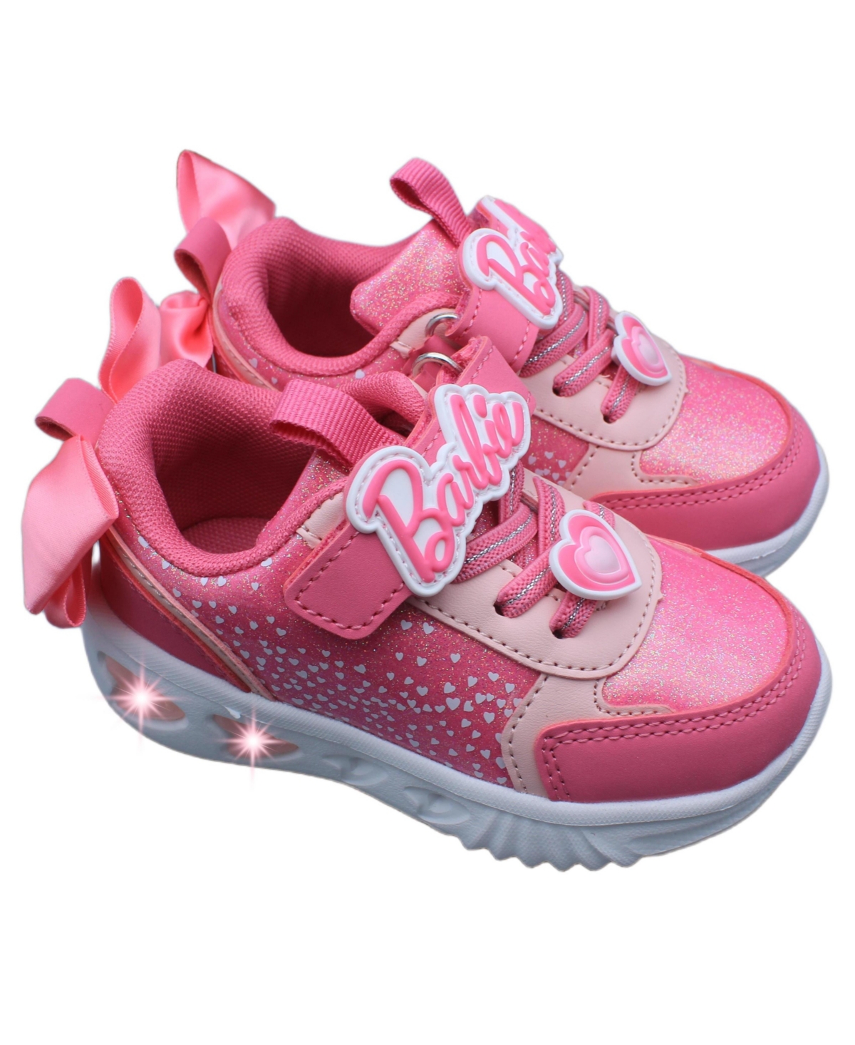 Click here for Barbie Toddler Light-Up Sneakers - Hot pink heart prices