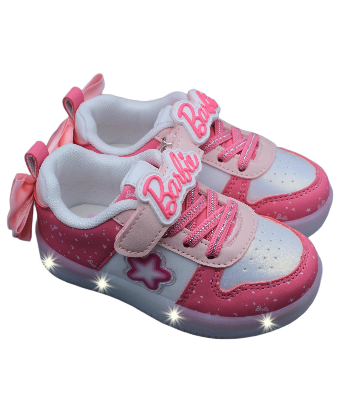 Click here for Barbie Toddler Light-Up Sneakers - Hot pink bow prices